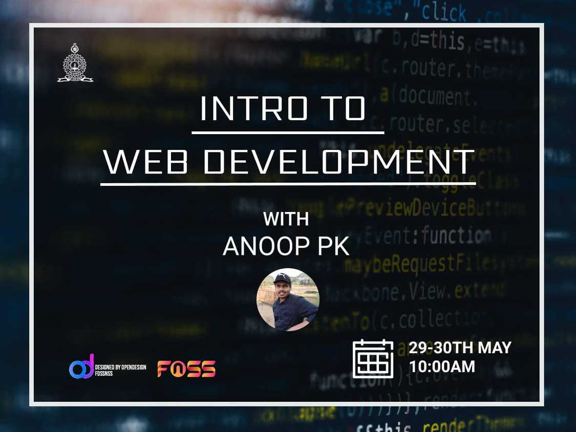 Intro to web development • Blog • FOSSNSS • Free and Open Source Software cell (FOSS Cell) of NSSCE